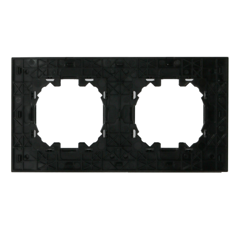 Espelho PC para 2 Módulo - FMMB Preto - Leds Iluminação